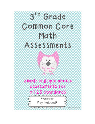 A Pair of Teachers: 3rd Grade Math Common Core Assessments