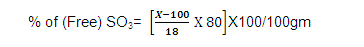 Welcome to Chem Zipper.com......: How to calculate % free SO3 in given ...