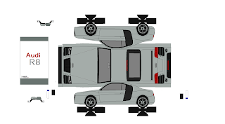 SP. Papel Modelismo: PaperCraft Audi R8