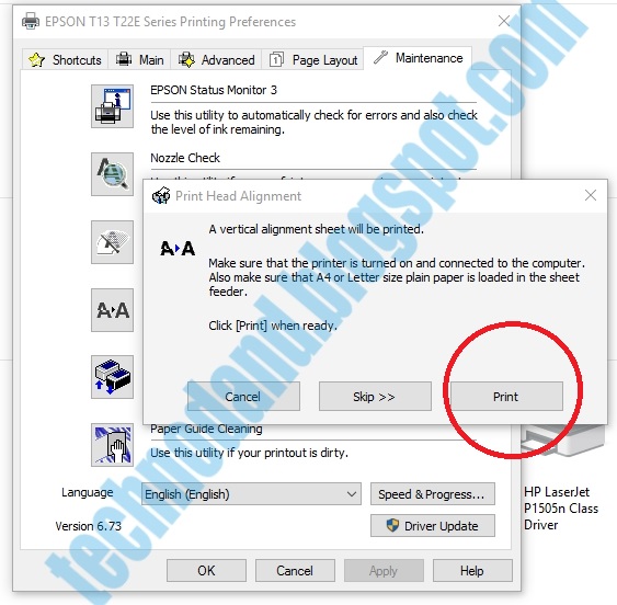 Cara Seting Alignment Printer Epson yang Hasil Berbayang Dengan Mudah ...