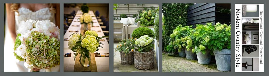 Modern Country Style: Hydrangeas, Topiary And Boxwood In The Modern ...