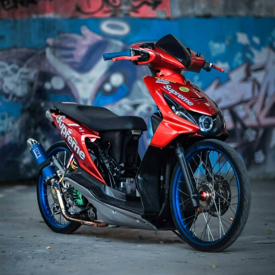 80 Foto Modifikasi Motor Beat Karbu Simple & Extream