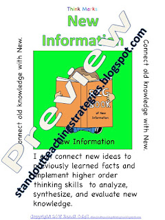 Stand Out Teaching Strategies: Reading Comprehension- Think Marks