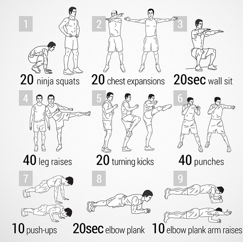 Infotainer INC: Fitness Workout-(ninjutsu)