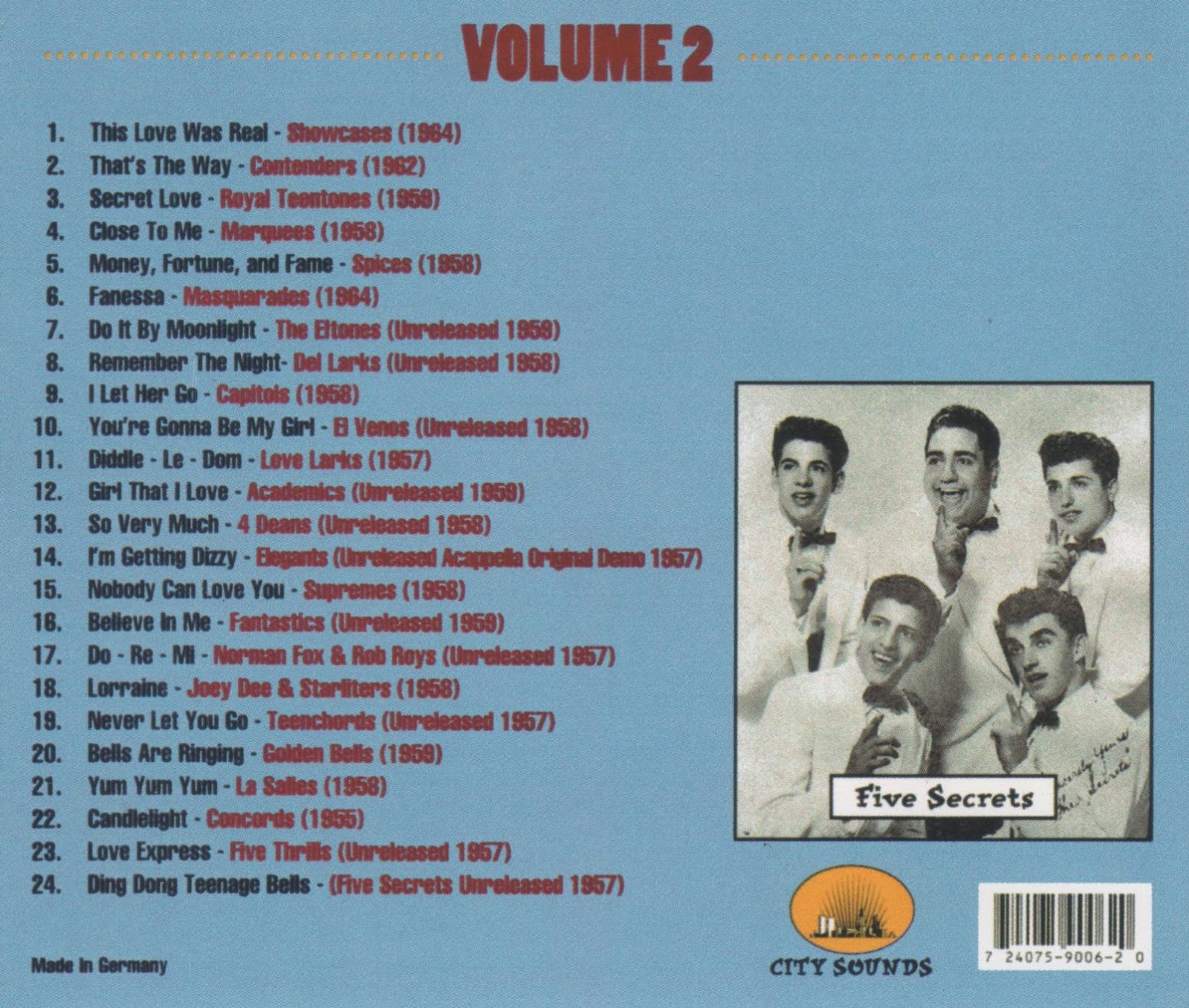 Doo Wop n Soul Oldies: Rare And Unreleased Group Harmony Gems