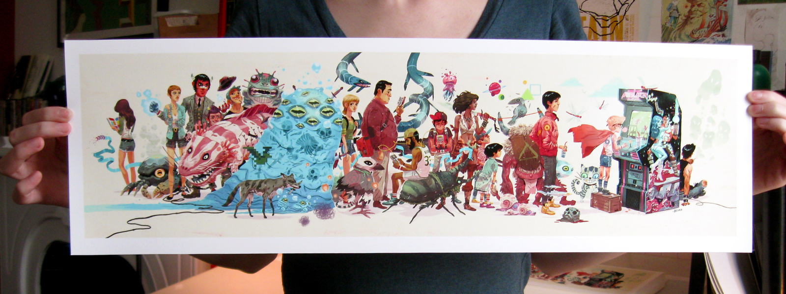 Sam Bosma Does up Superheroes and Gaming Icons in Black and White [Art]