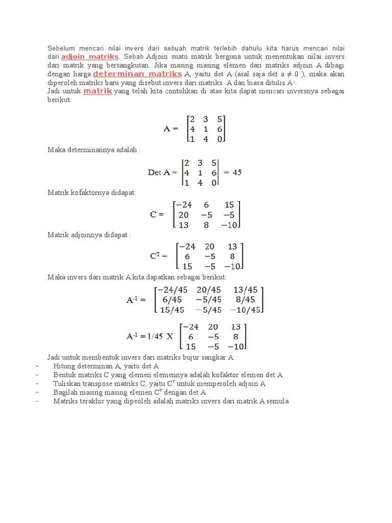 Determinan Matriks 3X2 - Bakti Soal