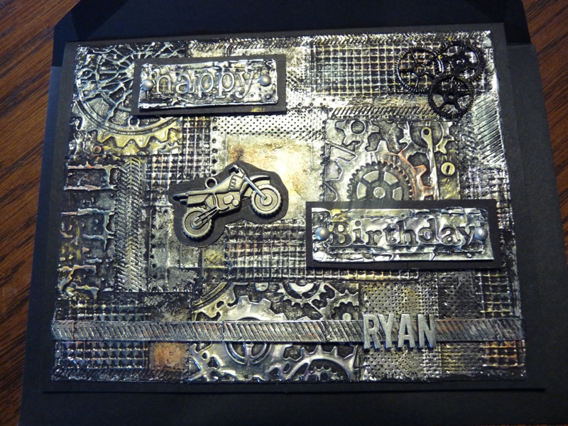 Beyond the Fringe Crafts: Metal Foil Card