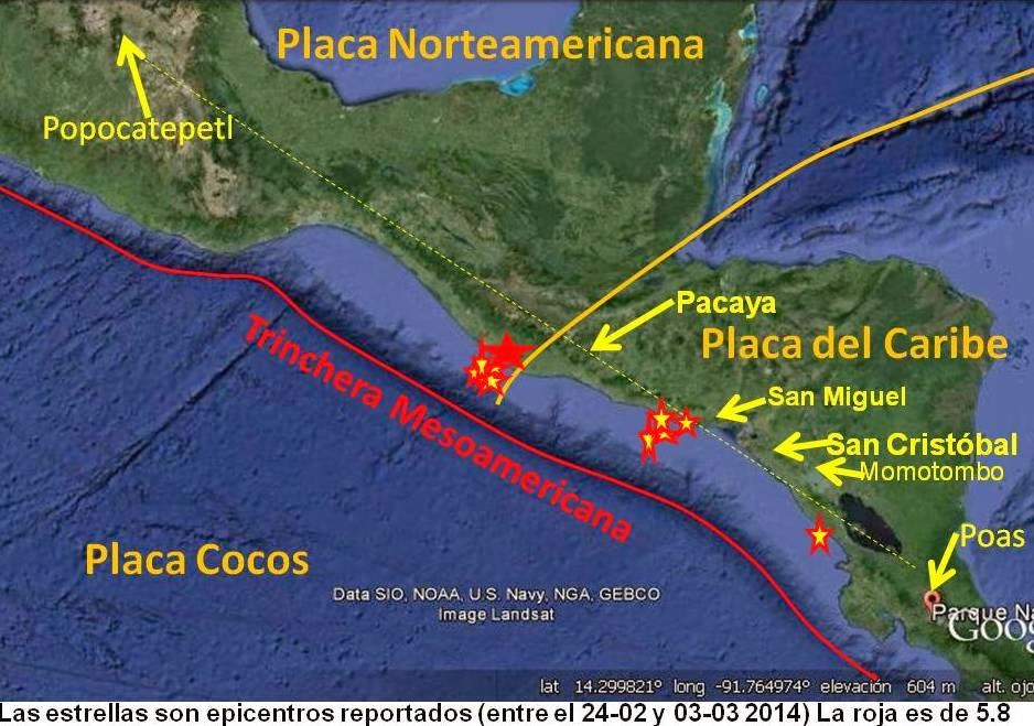 Del Centro Al Sur: La placa de Cocos está muy activa.