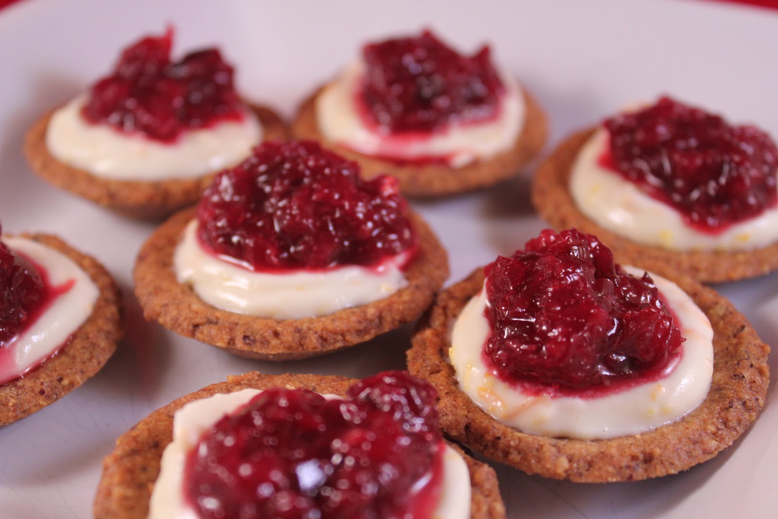 Delicious Dishings: Cherry-Orange Cream Cheese Tartlets