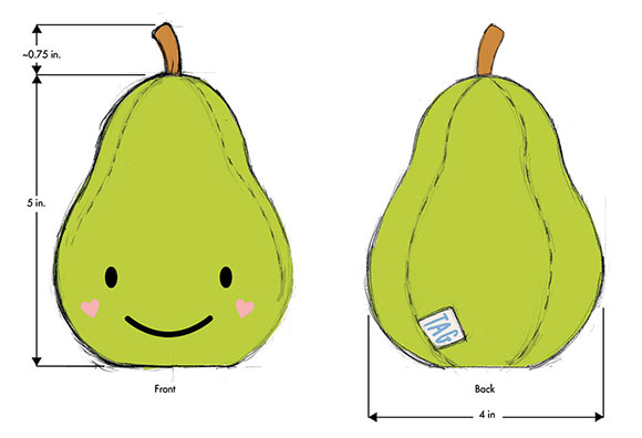 ClaireSanders.net: Plush Pears