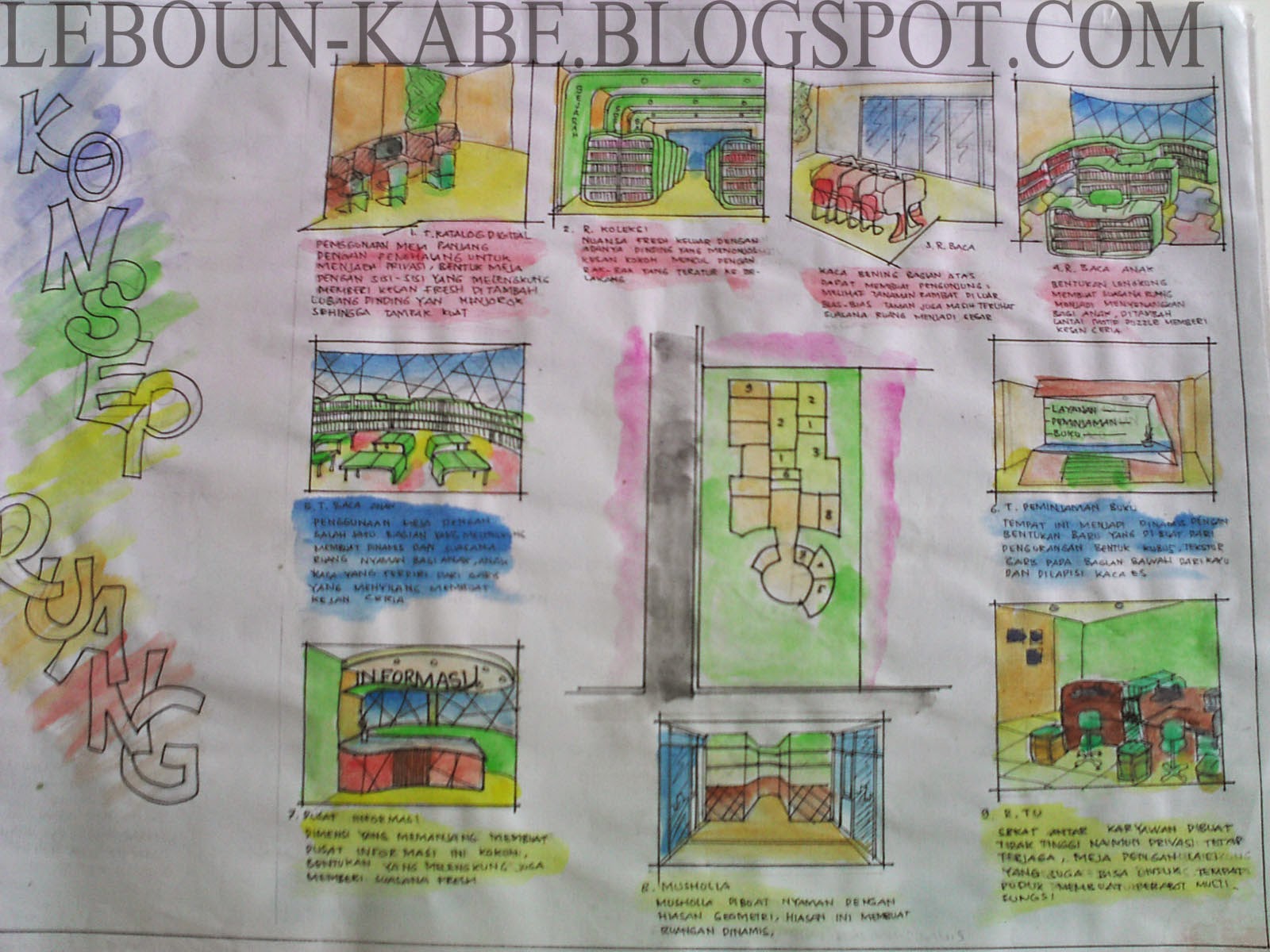 PA 2 :Proyek 2 Taman Baca perpustakaan bag. 1 | LEBOUN