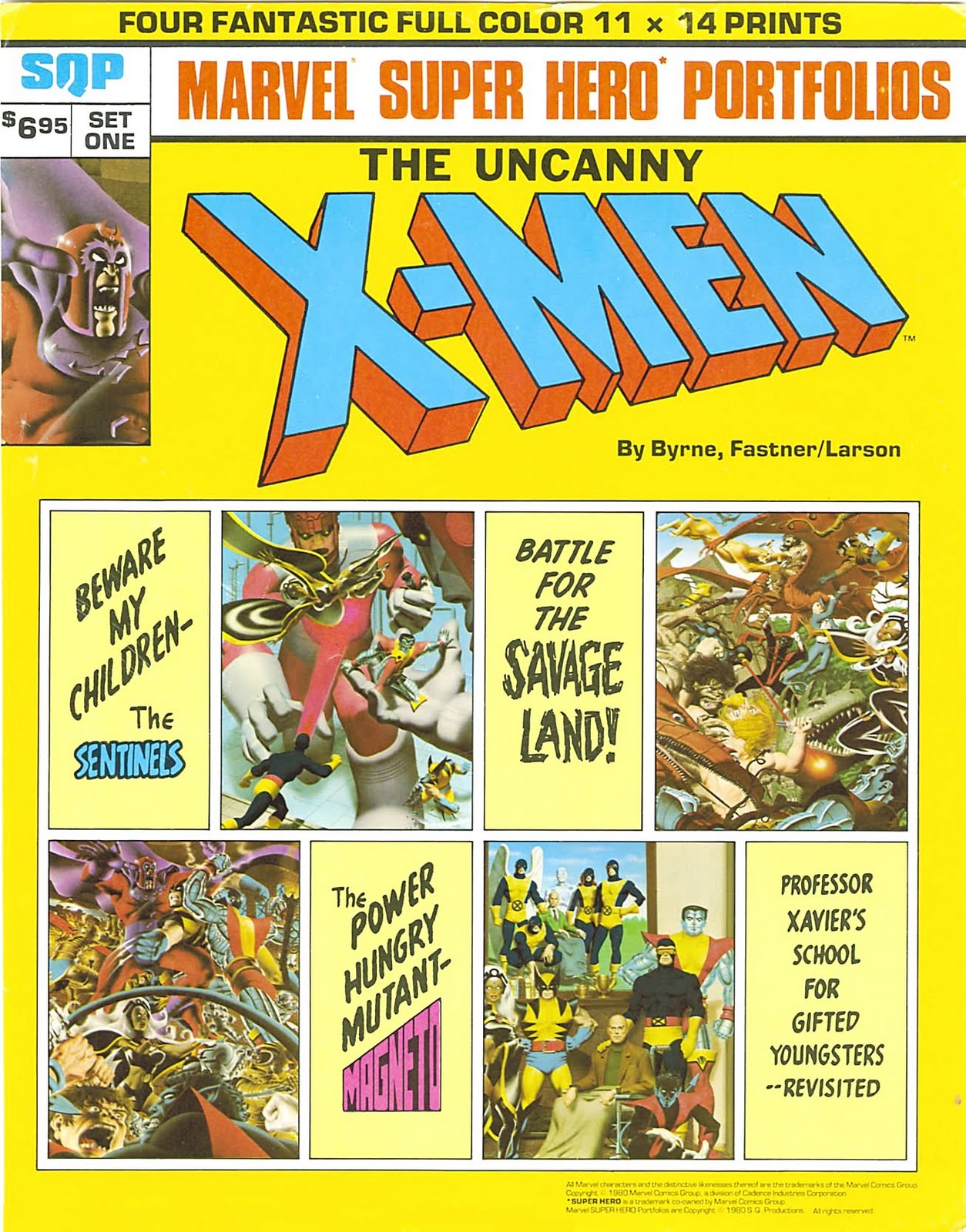 Marvel Comics of the 1980s: 1980 - X-Men Portfolio Set 1