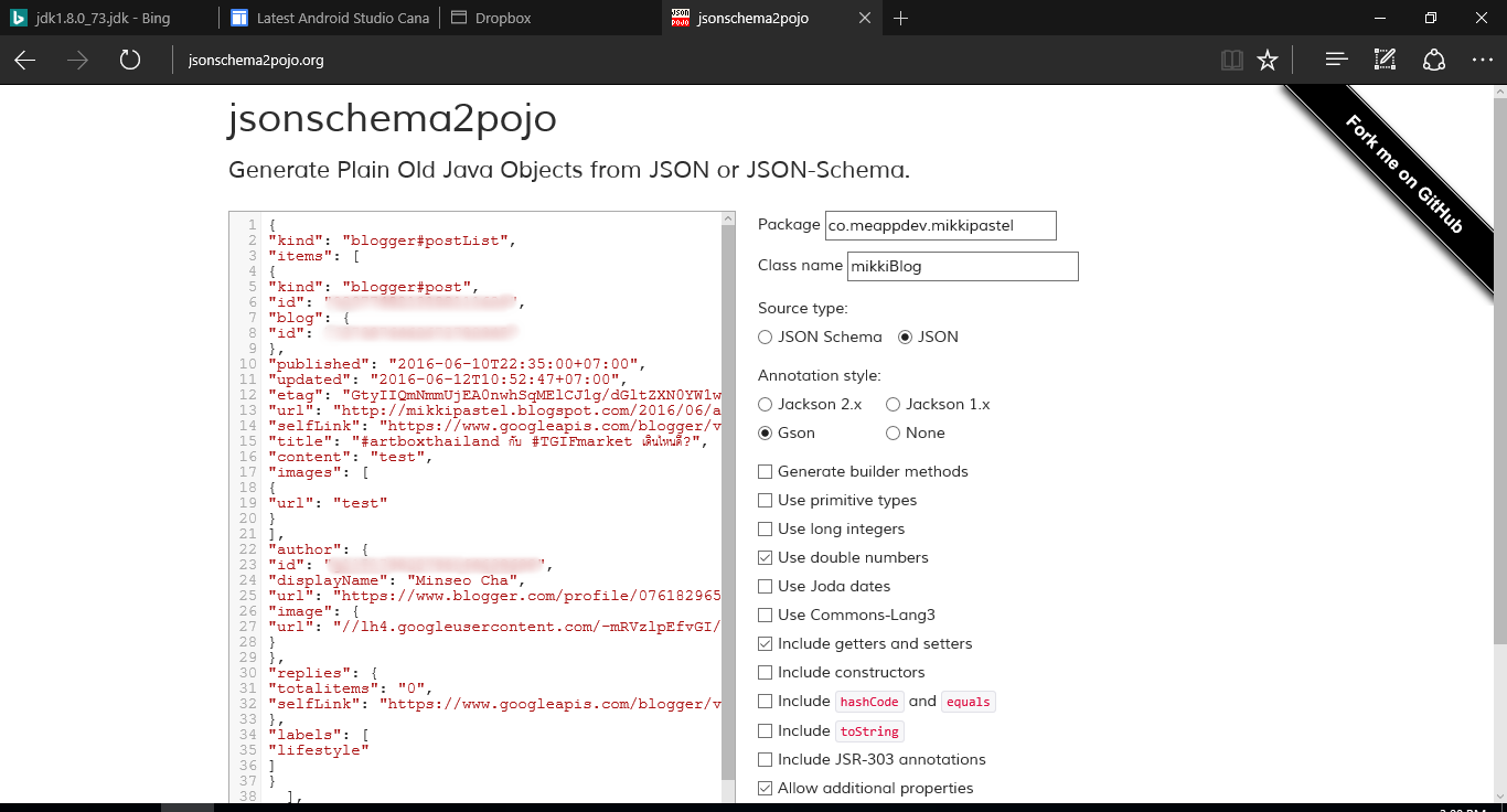 MikkiPastel Studio: มาลองทำแอปบล็อกของตัวเองกันดีกว่า ตอนที่ 1 : blogger json api