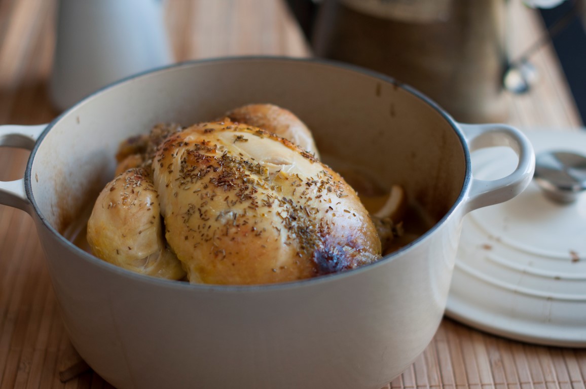 Pollo asado en cocotte | What Eva Bakes