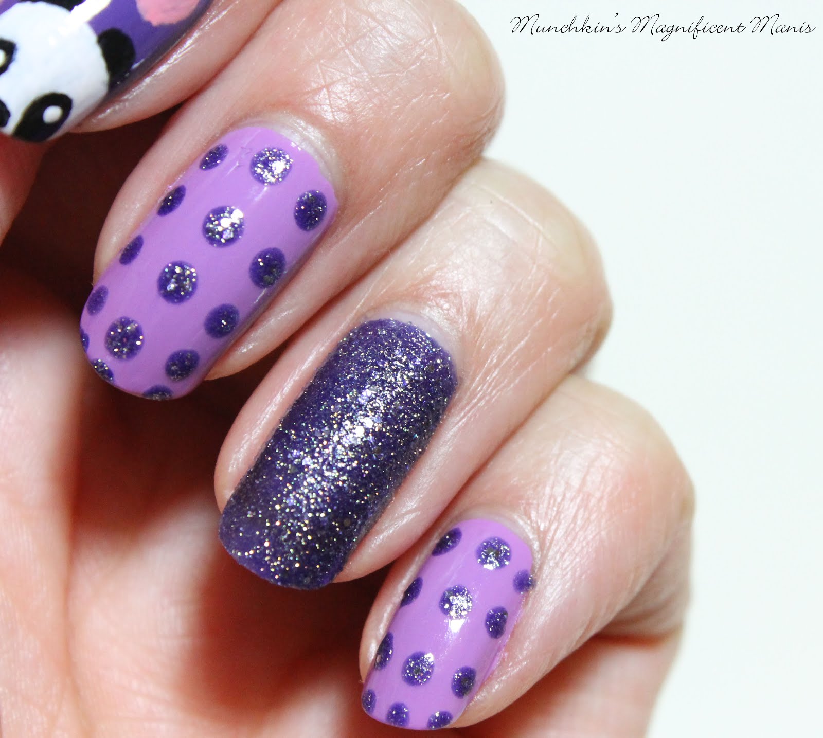 Munchkin’s Magnificent Manis: Bamboo Fun- Panda Nail Design