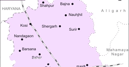 Rail-Map-india: Mathura-railway-map
