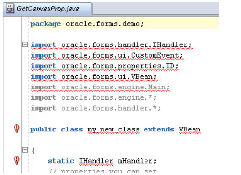 Oracle Forms - JavaBean tutorial