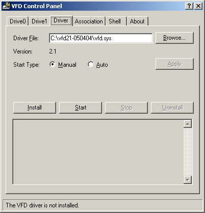Mi vida binaria: VFD: La disquetera Virtual para Windows