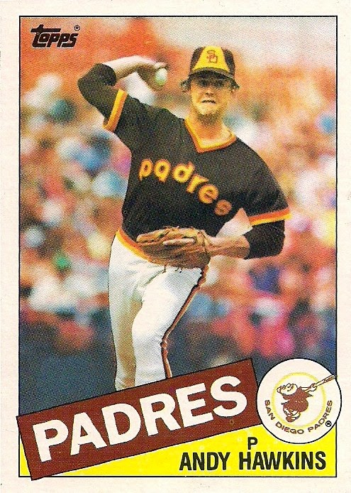 1985 Topps: #299 - Andy Hawkins