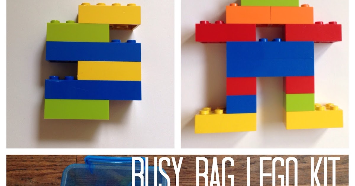 bybmg: Busy Bag Lego Kit with Printable Patterns
