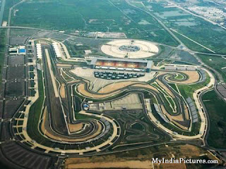 Formula 1 Race Track Aerial Full View Noida India
