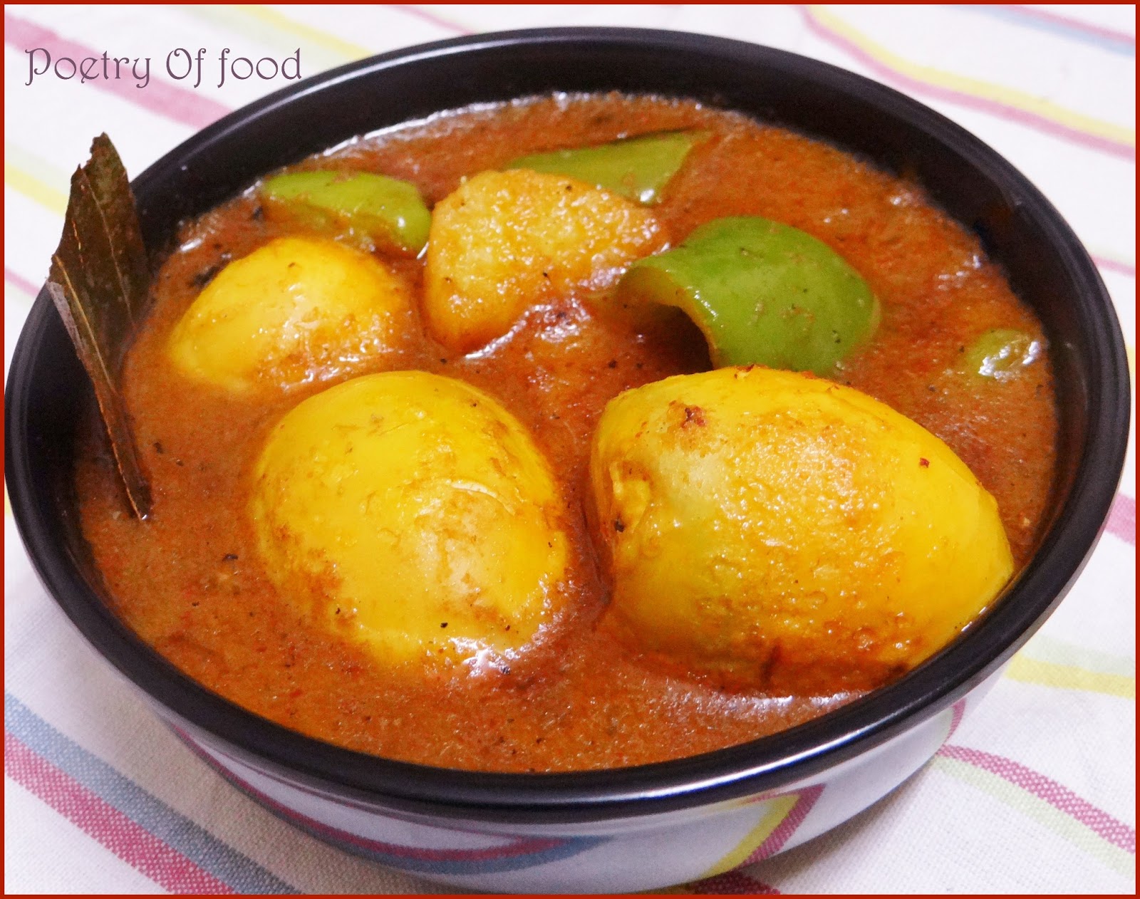 Poetry of Food: Egg Capsicum Curry..!!