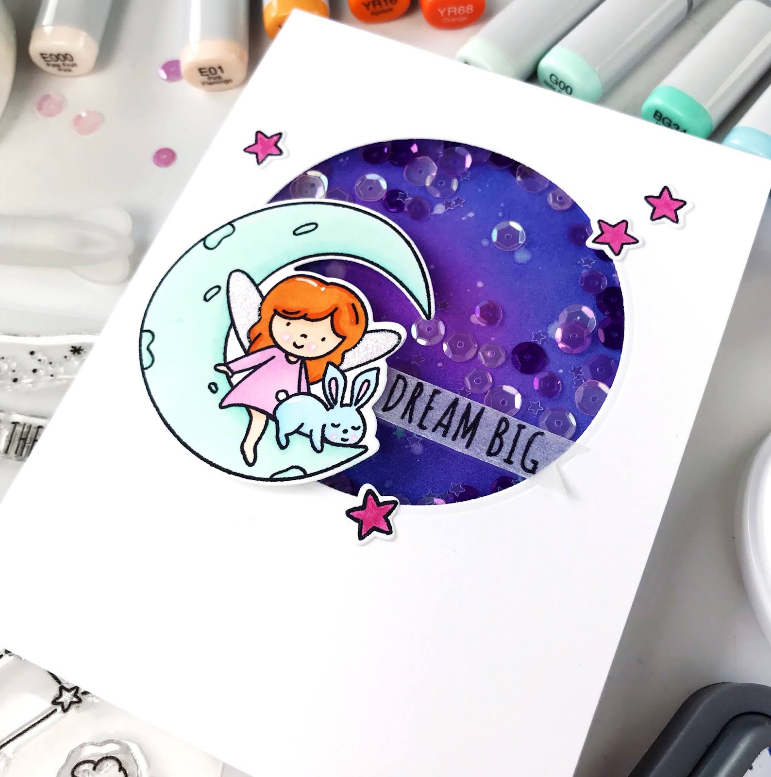 carly tee: neat & tangled to the star shaker card