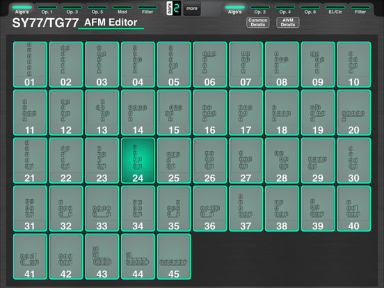 MATRIXSYNTH: MD77: Voice Editor for Yamaha SY77/TG77 by Ibo Kai