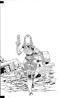 Mike Hawthorne: Mass Effect: Homeworlds #2 cover process