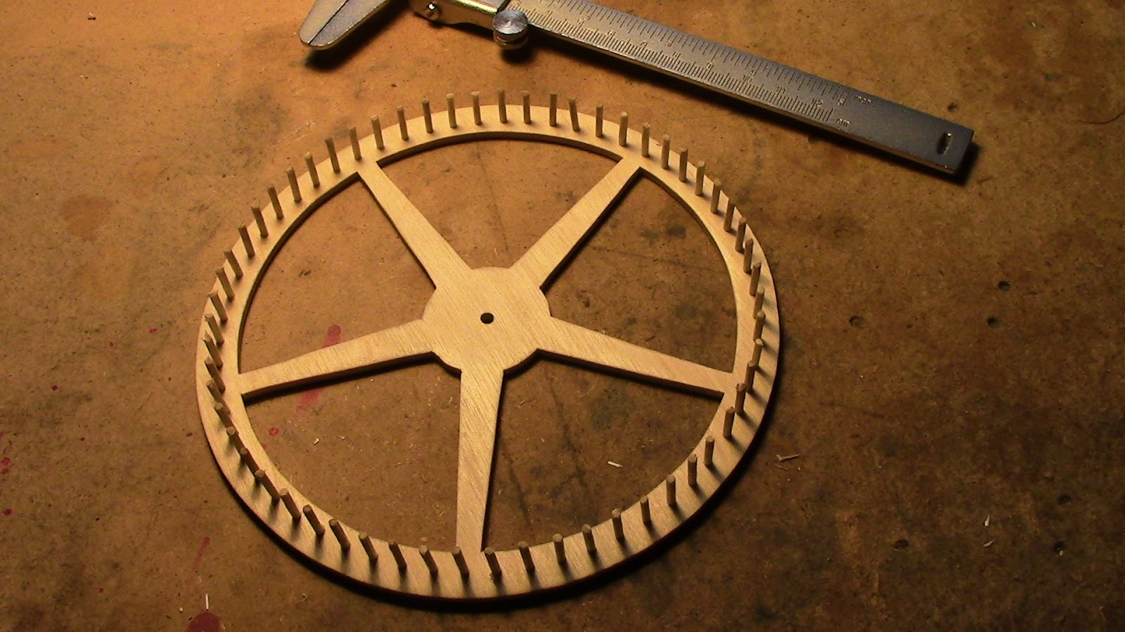 Engineering mathematical machines: Clock 4 pin escape wheel