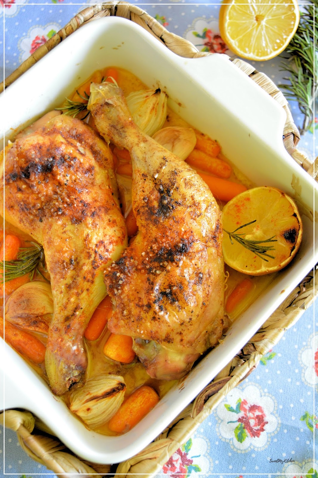 Sweet my Kitchen: Pernas de frango com limão e alecrim