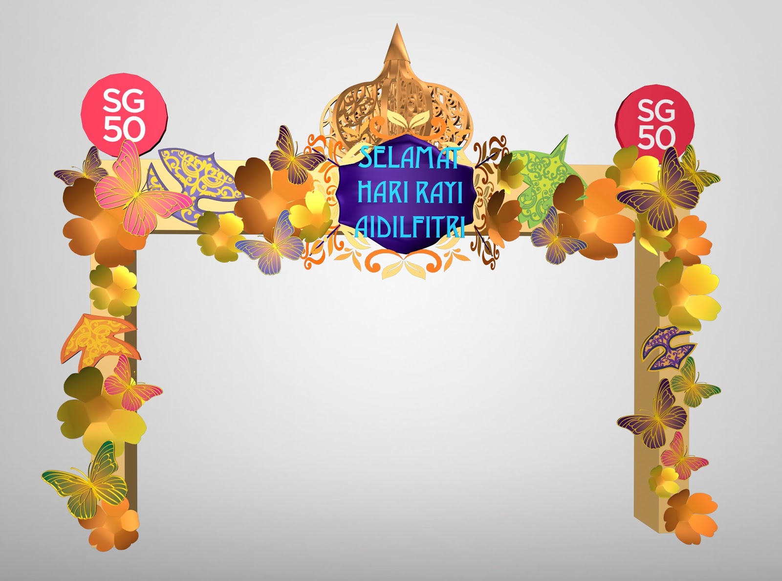 Mojojojo: Gantry Arch Design for Hari Raya Aidilfitri