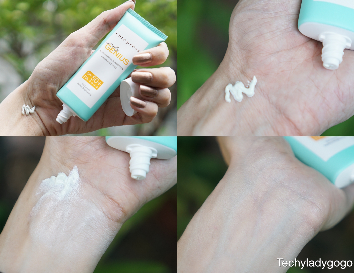 Cute Press Pretty Genius Sunscreen SPF50+ PA++++ รีวิวกันแดดเจ้านาย กัน ...