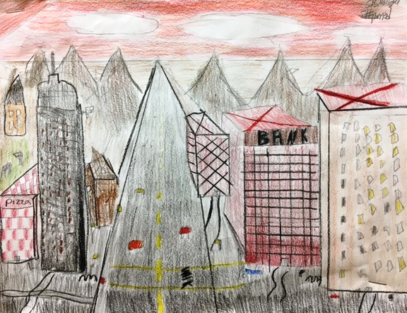 Mrs. Nhu's Oakdale Art Class: 1-Point Perspective Cityscapes!