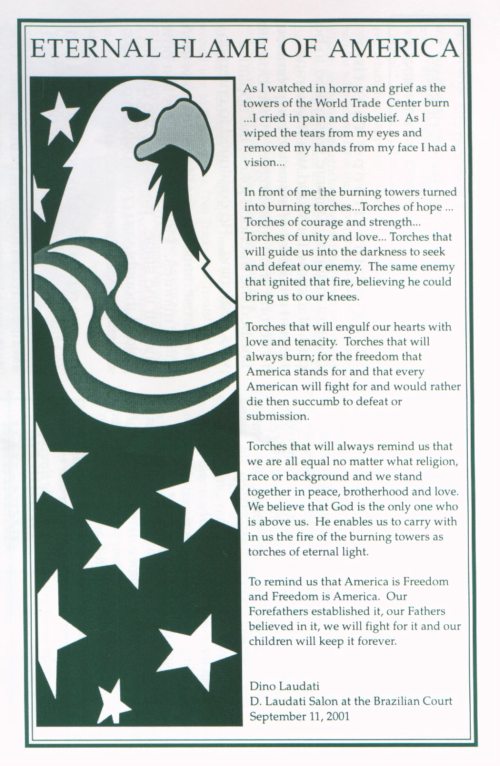 Great Haircolor: ETERNAL FLAME OF AMERICA - IN REMEMBRANCE OF 9/11