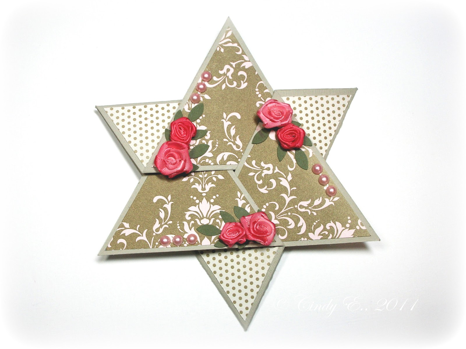 Heart's Delight Cards: Folded Star/Snowflake Tutorial