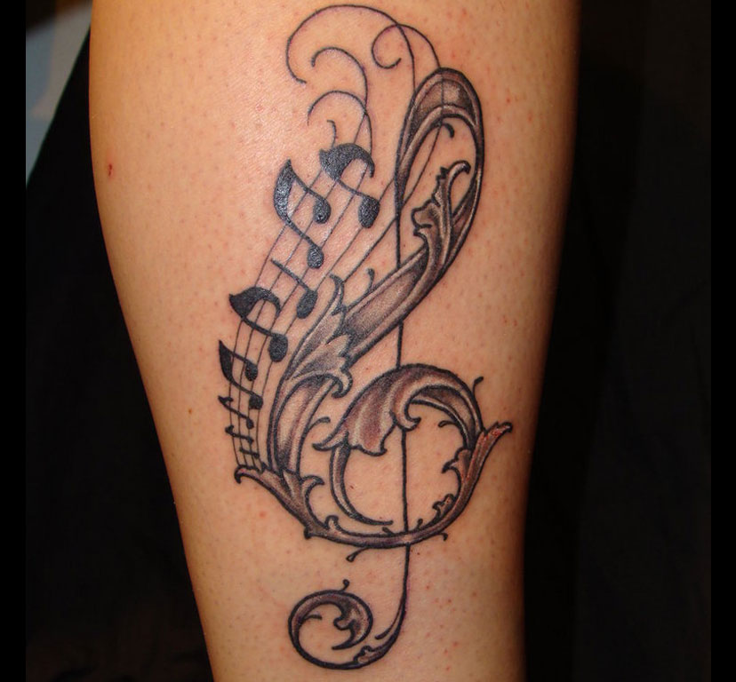 Music Notes Tattoos Design Guitar Chord : aguitarchords.com