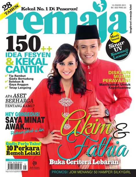 Jaga Dia Untukku... Husna SitiAngie: Akim & Fathia cover Majalah REMAJA ...