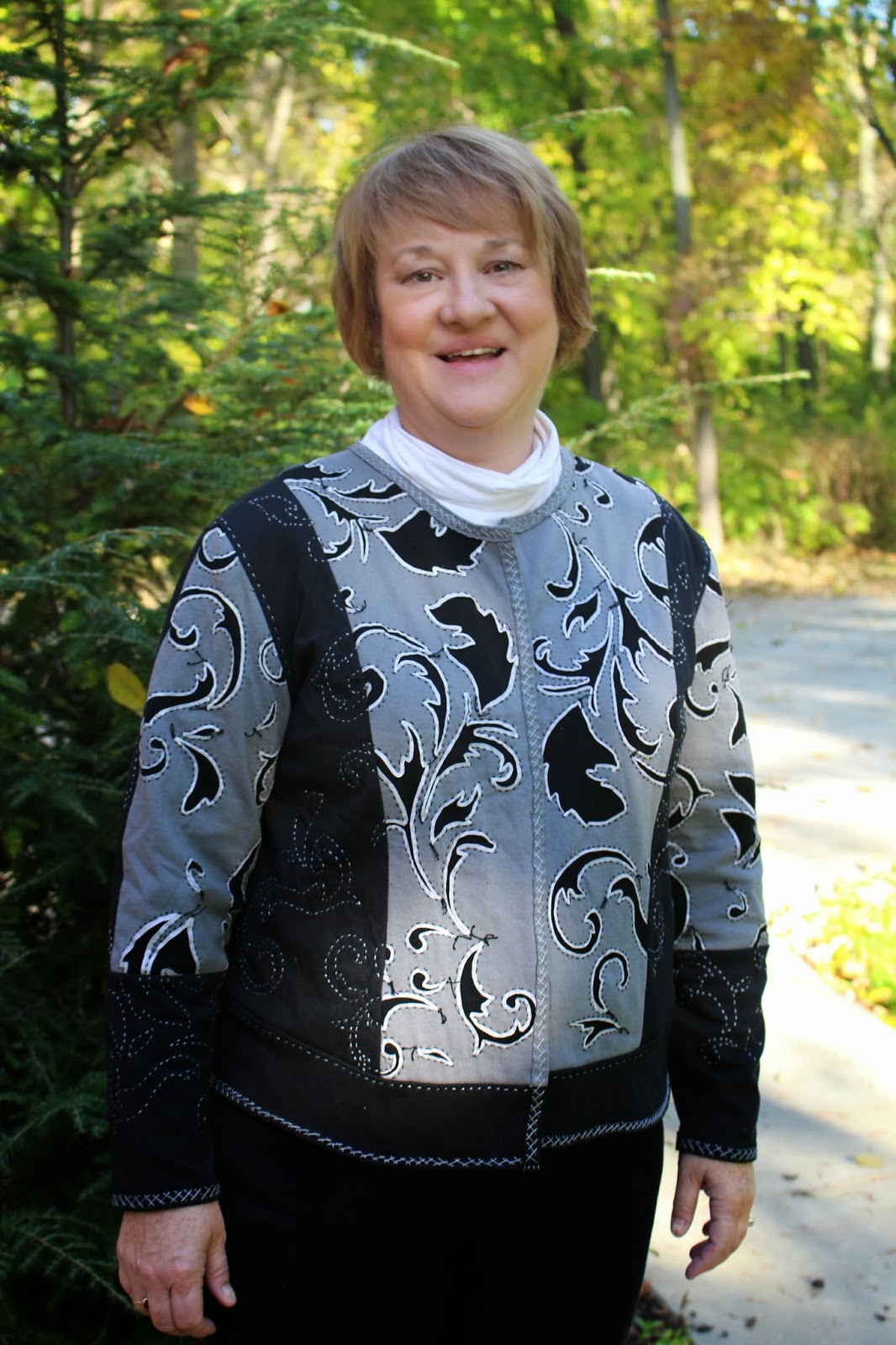 Colorfully Distracted: New Jacket Alabama Chanin Style