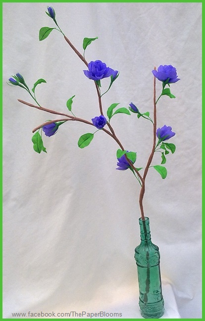 Crafty little Beanut!: Paper flower branch