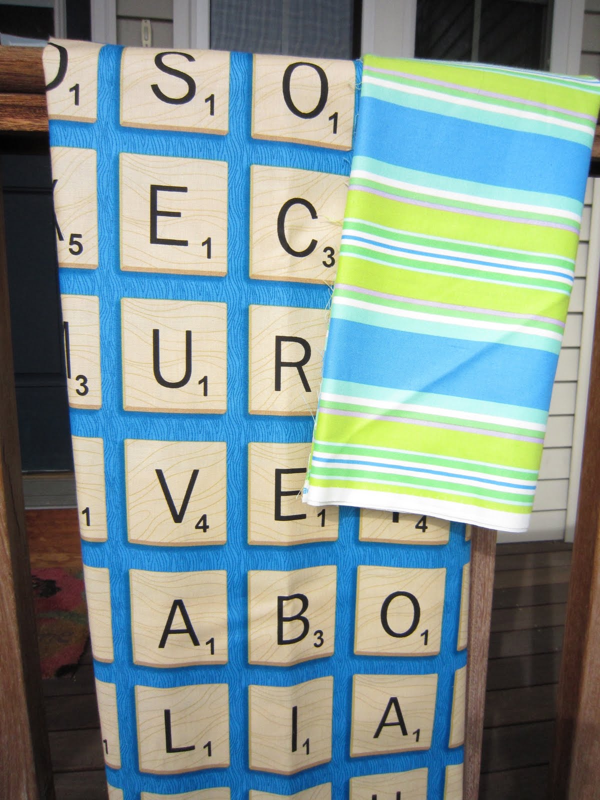 Bumblebee & Sophie: Scrabble Fabric Apron