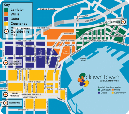 Political Map of Wellington New Zealand | Political Map of New Zealand