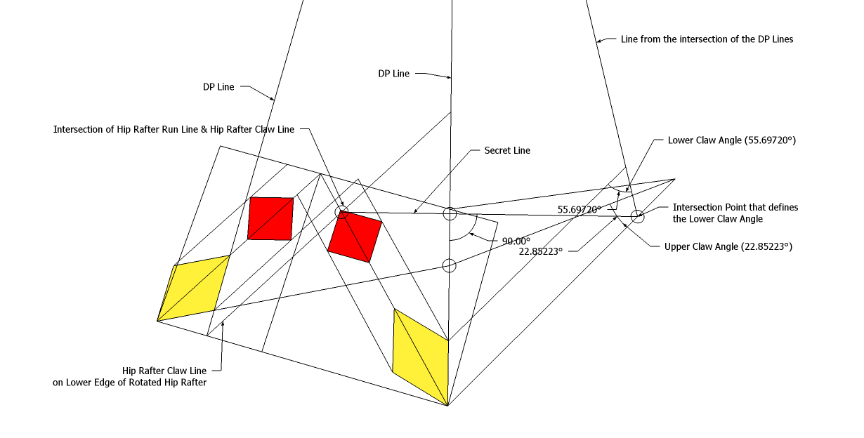 Roof Framing Geometry: When Hips Collide #3