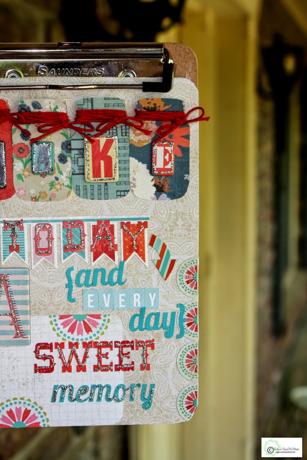"Make Today a Sweet Memory" small clipboard Art Piece | Caravan Sonnet