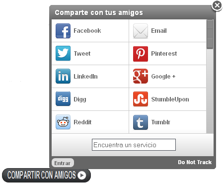 Generación OPin: Botón para compartir en redes sociales