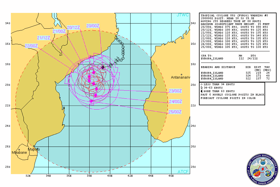 SA Weather and Disaster Observation Service: Two Tropical Cyclones now ...