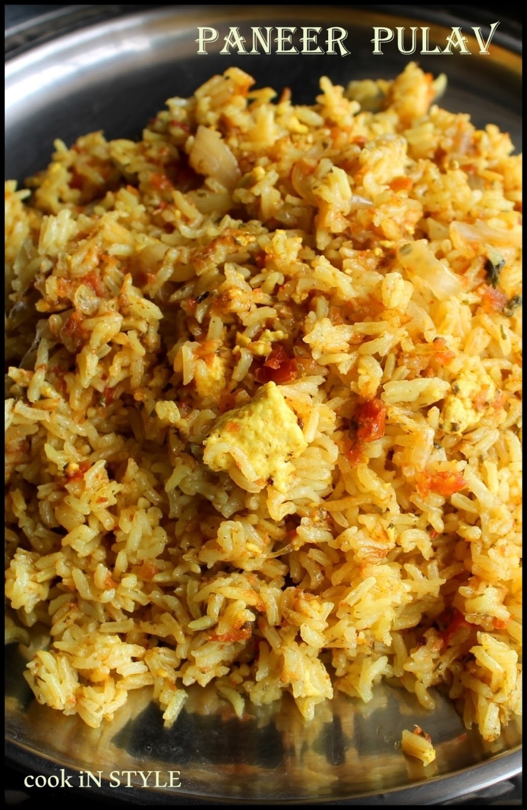 SUSRI'S ARRAY OF DELECTABLE VEG FOOD: Cottage Cheese Pulav / Paneer Pulav