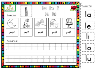 elsecretoestaenlailusion: RECORTA Y PEGA: LAS SÍLABAS