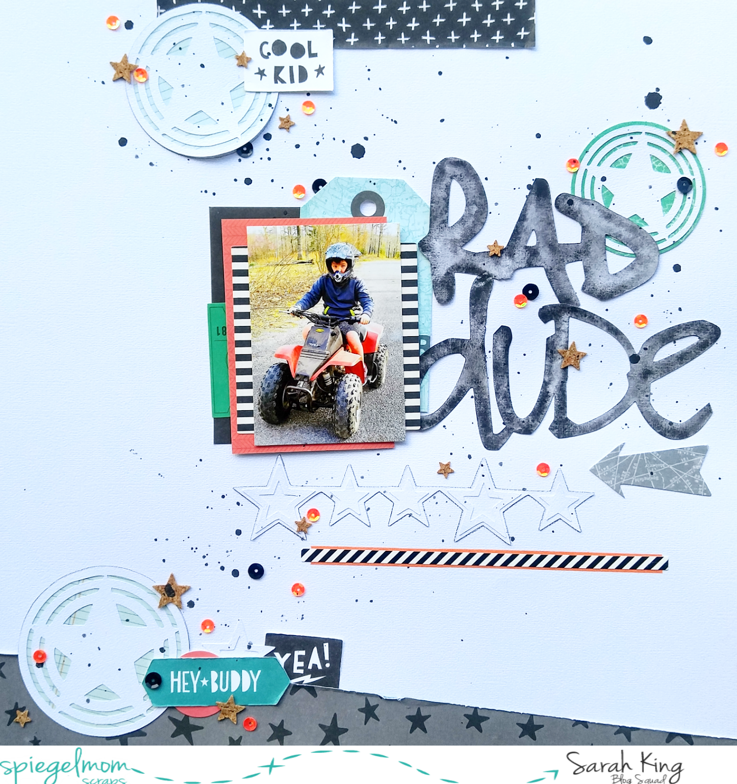 Scrappin my little Royals: Sketch it out Saturday- Rad Dude